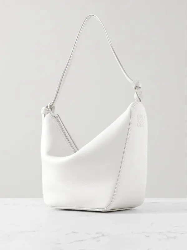 Loewe Hammock Mini Leather Bag - White