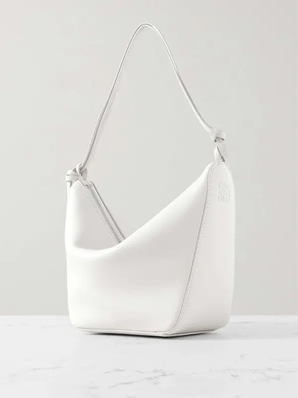 Loewe Hammock Mini Leather Bag - White