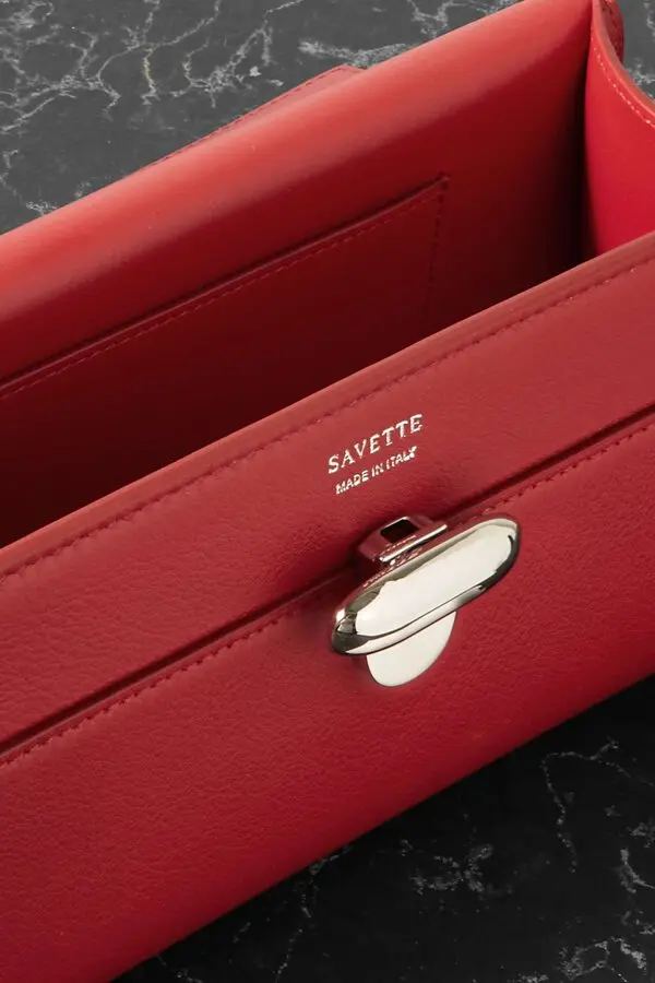 Savette Symmetry Pochette Leather Tote