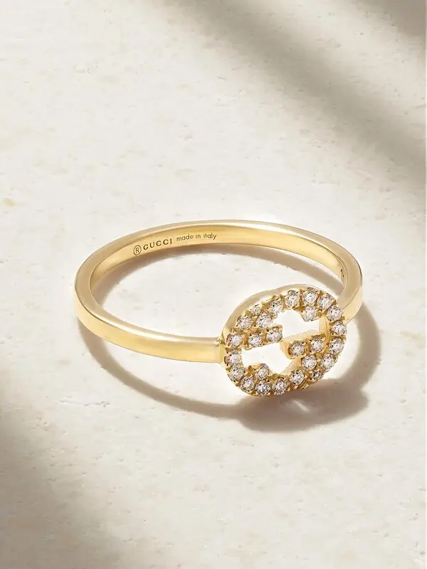 Gucci Gg 18-karat Diamond Ring - Gold