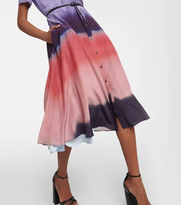 Altuzarra Kiera Printed Silk Shirt Dress
