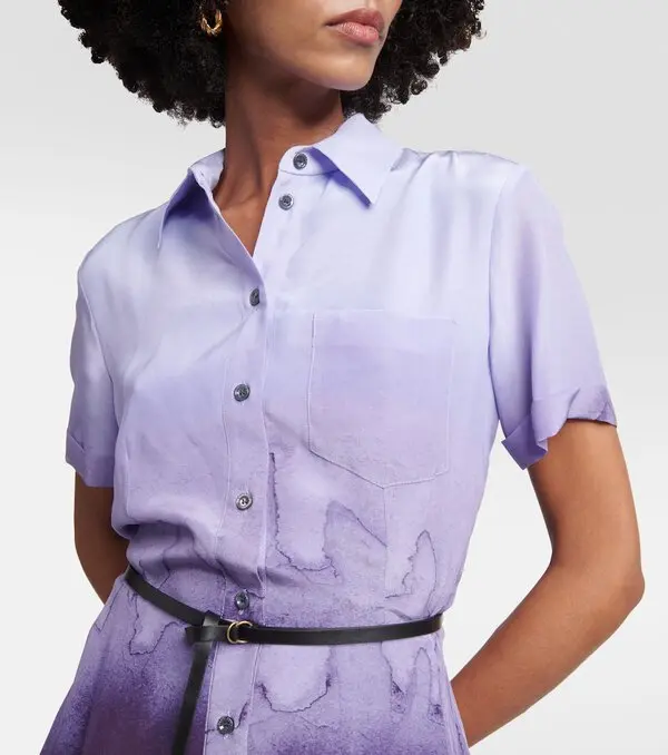 Altuzarra Kiera Printed Silk Shirt Dress