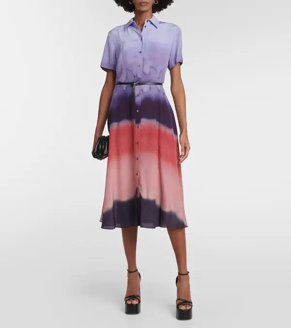 Altuzarra Kiera Printed Silk Shirt Dress