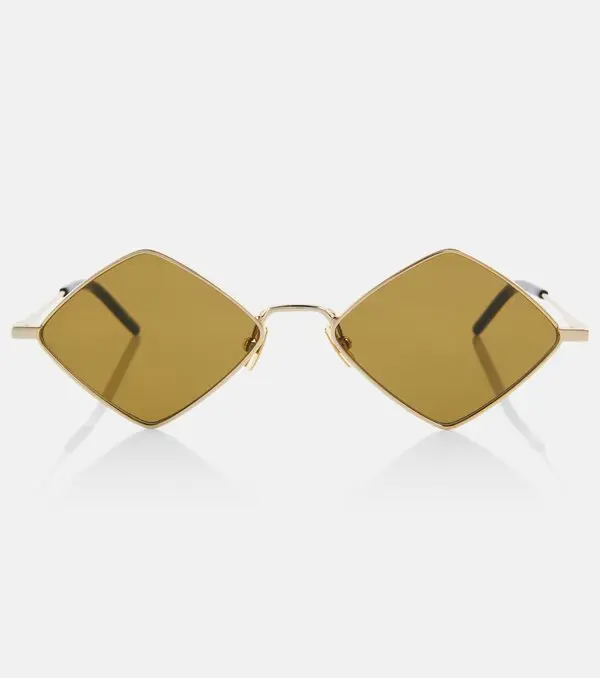 Saint Laurent Sl 302 Lisa Diamond-shaped Sunglasses - Brown