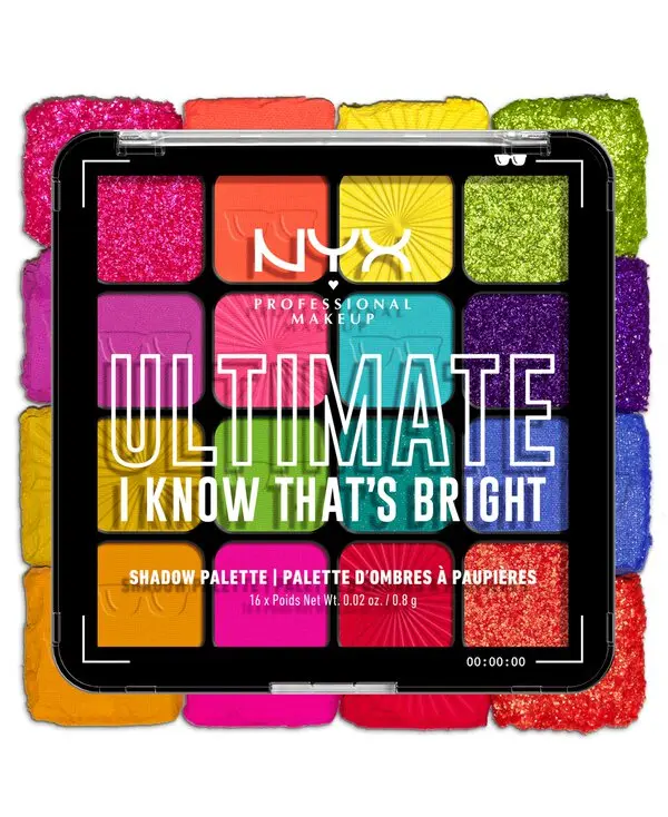 NYX PROFESSIONAL MAKEUP Ultimate Shadow Palette I Know That's Bright