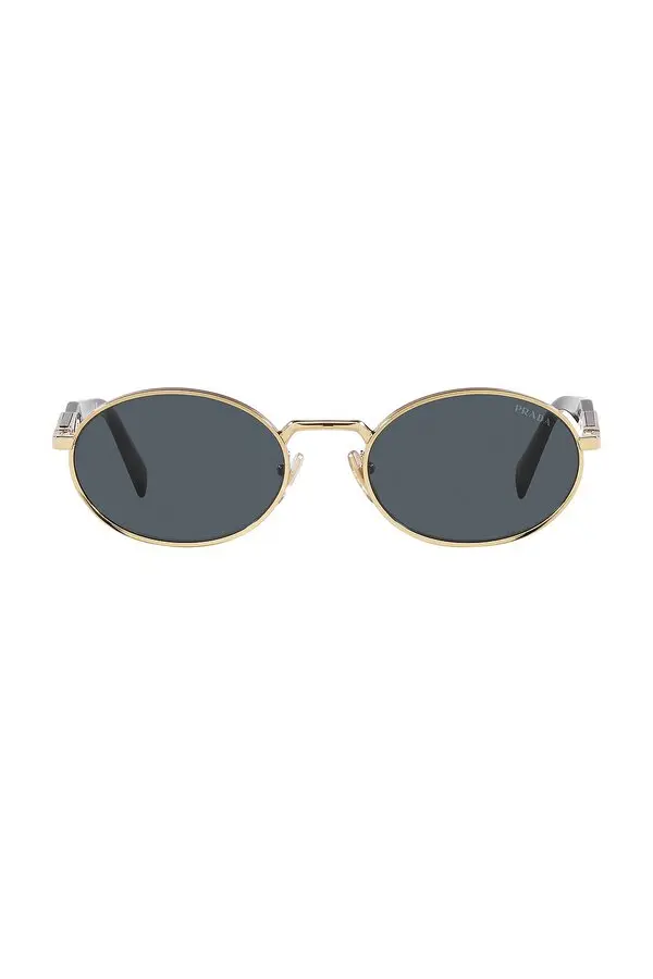 Prada Round Sunglasses - Pale Gold