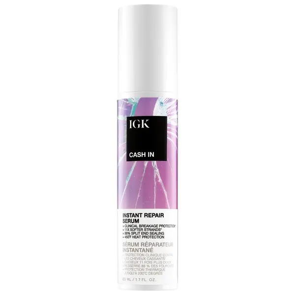 IGK Cash In Instant Repair Multitasking Hair Serum - One-color