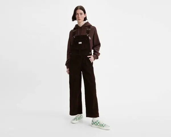 LEVI'S Baggy Highwater Corduroy Overalls