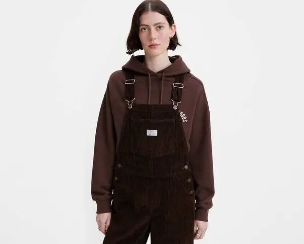 LEVI'S Baggy Highwater Corduroy Overalls