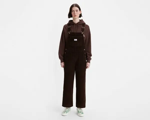 LEVI'S Baggy Highwater Corduroy Overalls