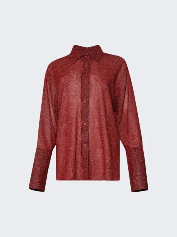 Oseree Lumiere Sleeves Shirt Coral