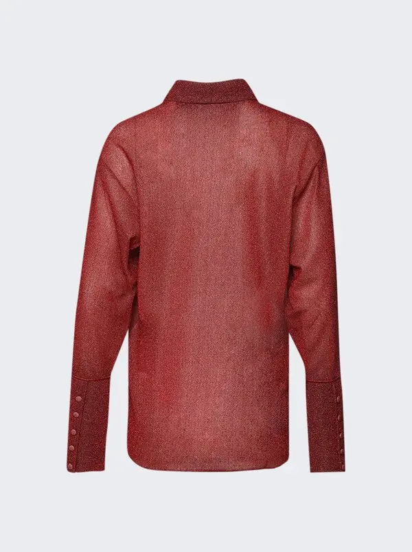 Oseree Lumiere Sleeves Shirt Coral