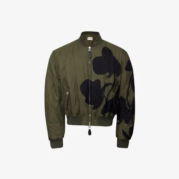 Alexander McQueen Orchid Bomber Jacket