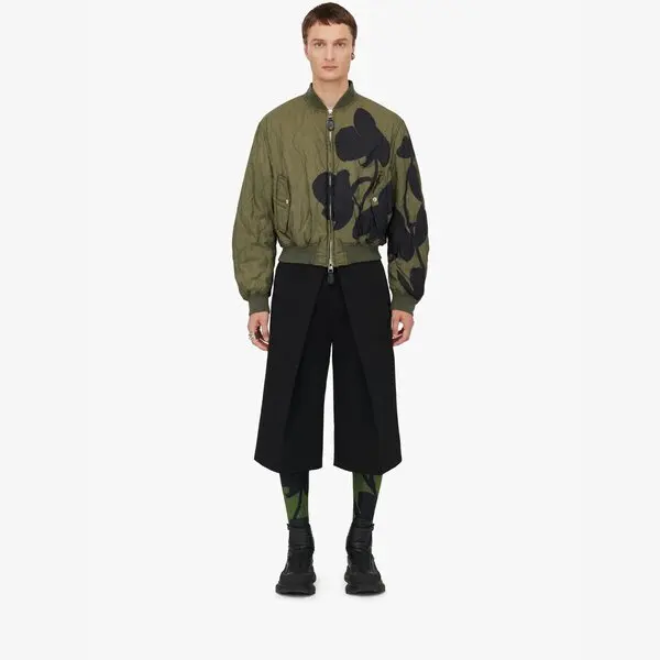 Alexander McQueen Orchid Bomber Jacket