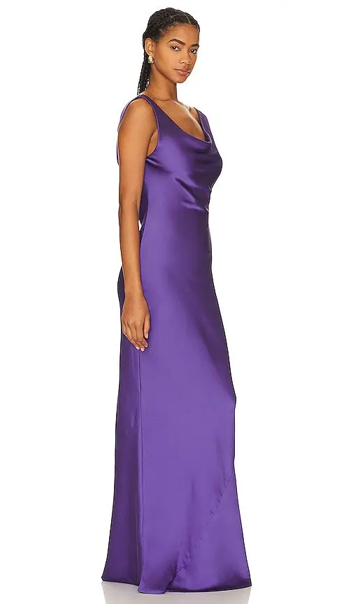 Norma Kamali Deep Drape Neck Gown