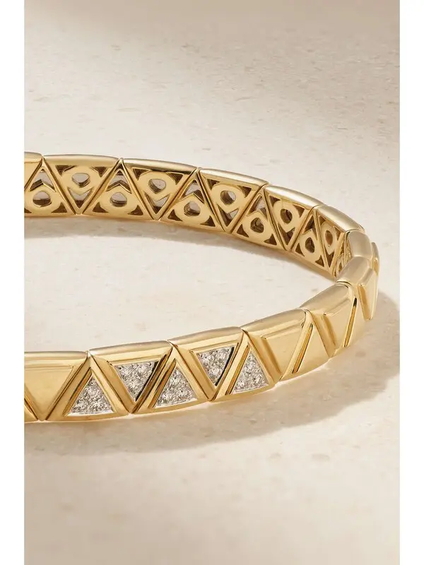 Marina B Triangolini 18-karat Diamond Bangle