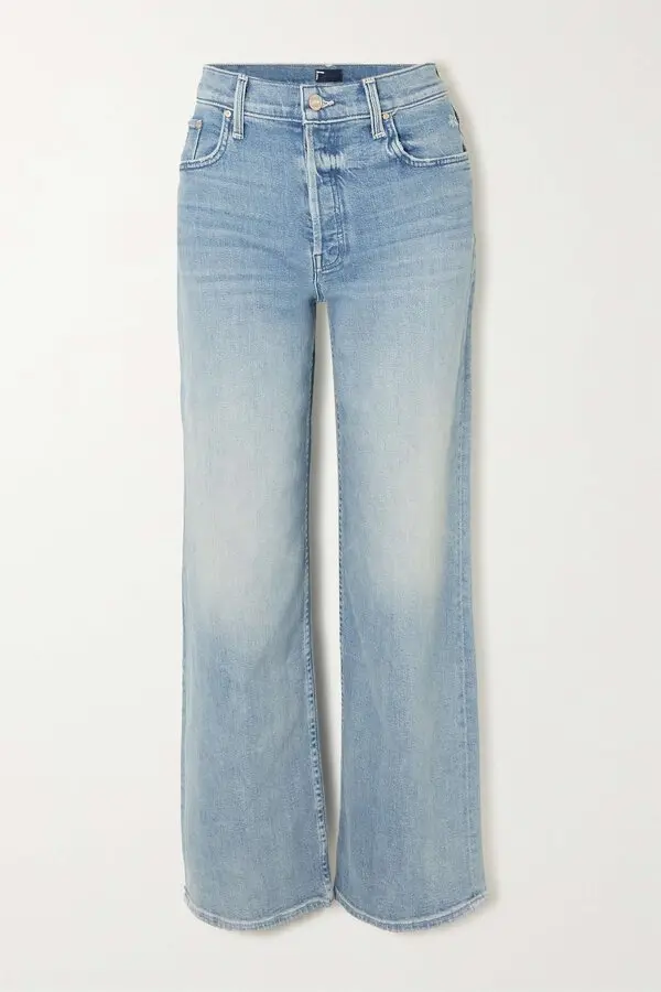 MOTHER Net Sustain The Spinner Skimp High-rise Wide-leg Jeans