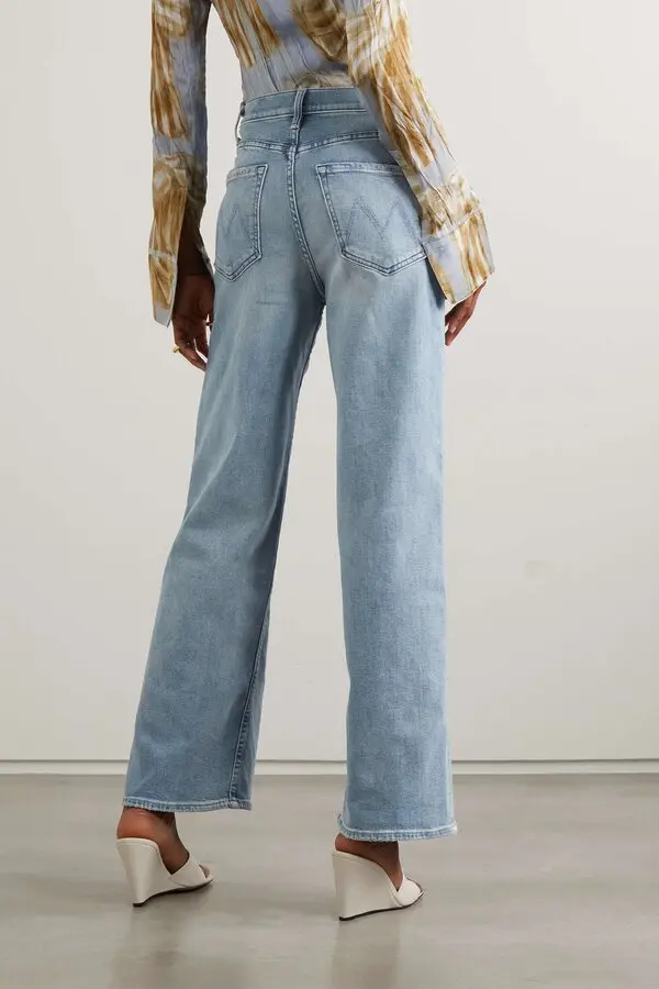 MOTHER Net Sustain The Spinner Skimp High-rise Wide-leg Jeans
