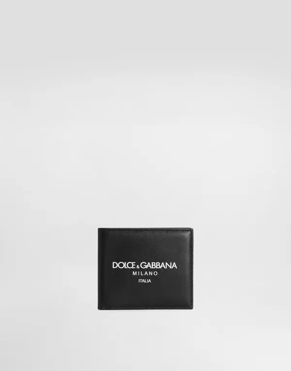 Dolce & Gabbana Calfskin Bifold Wallet With Logo - Multicolor