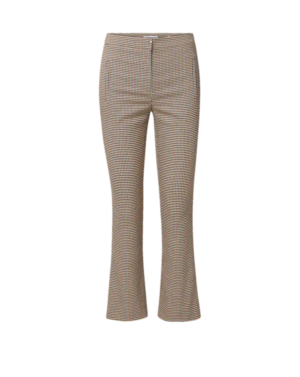 Veronica Beard Arte Kick-flare Pant - Rust/navy Multi