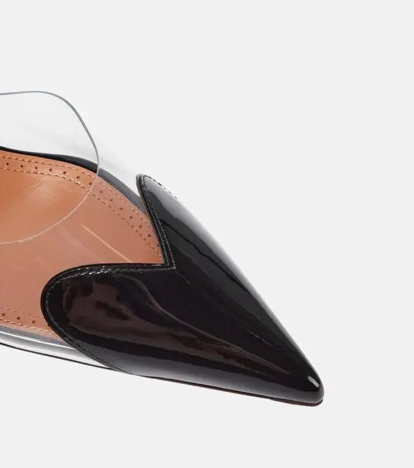 Alaïa Le Cœur Leather And Pu Mules