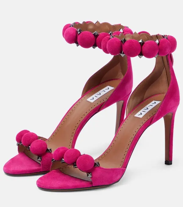 Alaïa La Bombe Suede Sandals