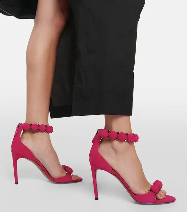 Alaïa La Bombe Suede Sandals