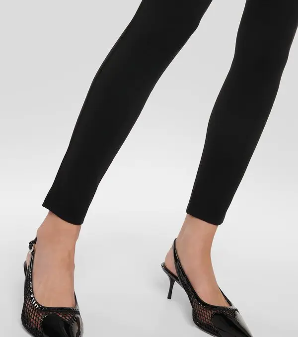 Alaïa High-rise Wool-blend Leggings