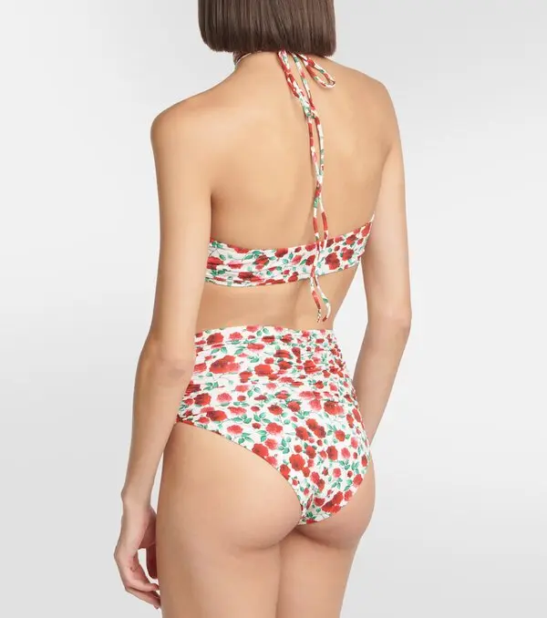 Magda Butrym Floral Halterneck Bikini Top