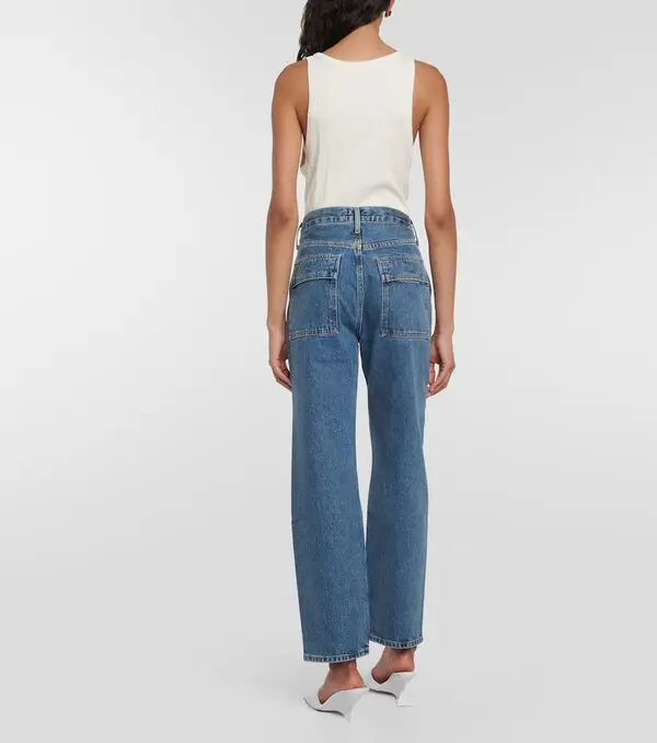 AGOLDE Cooper Cargo Denim Pants - Blue