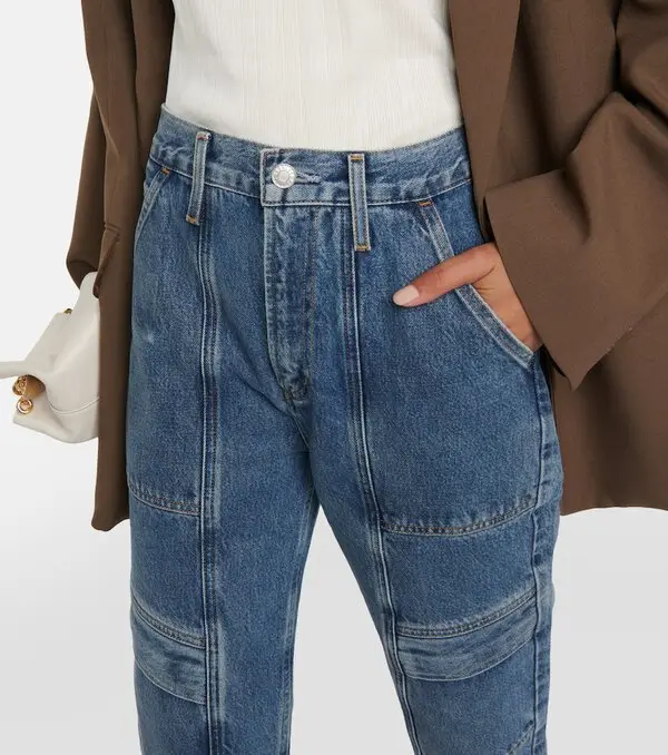 AGOLDE Cooper Cargo Denim Pants - Blue