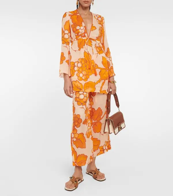 Etro Printed Ramie Tunic