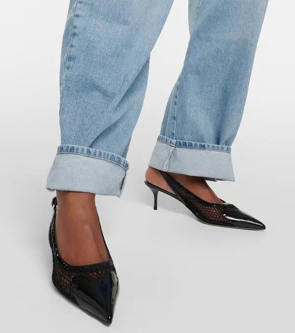 Alaïa Patent Leather Slingback Pumps