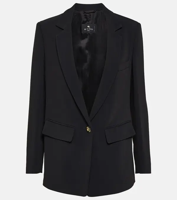 Etro Single-breasted Cady Blazer
