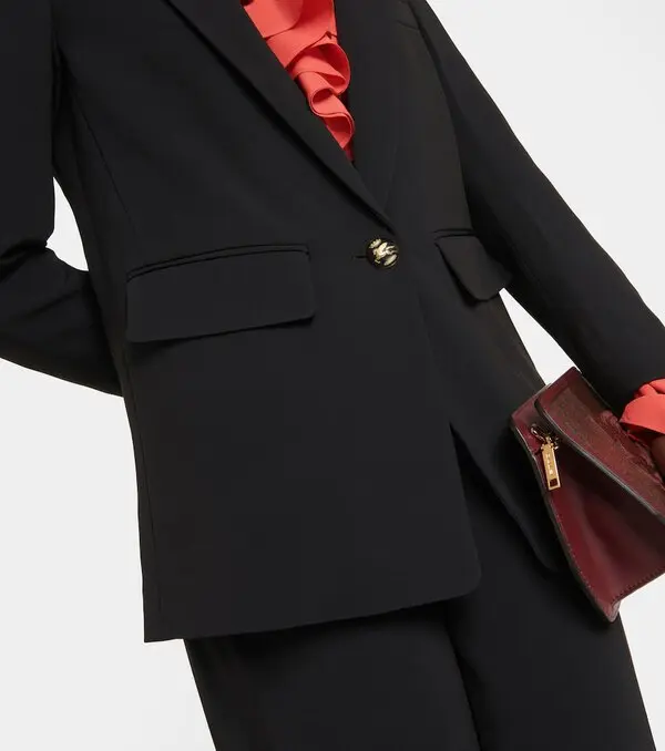 Etro Single-breasted Cady Blazer