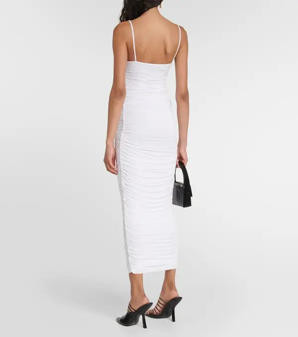 Wardrobe.NYC Ruched Jersey Slip Dress