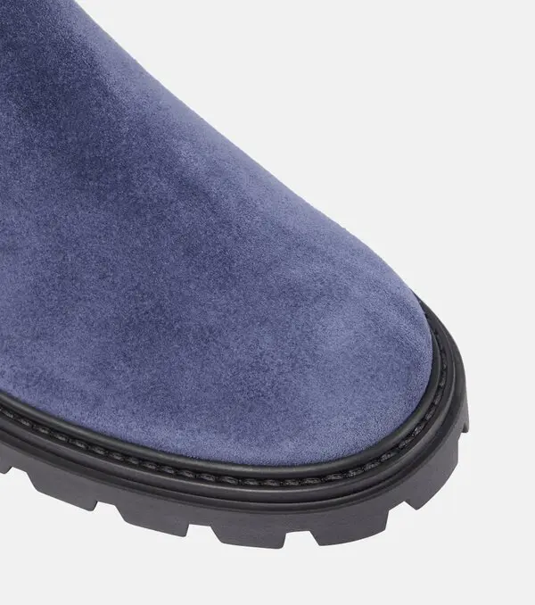 TOD'S Suede Chelsea Boots - Blue