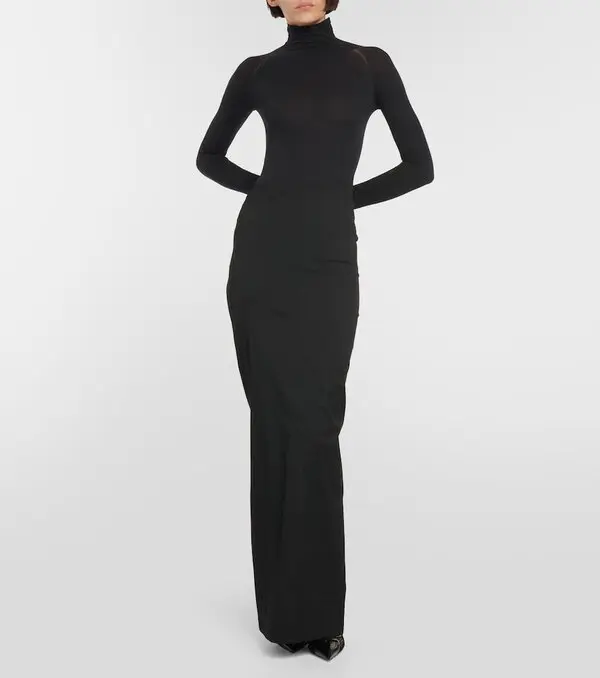 Alaïa Turtleneck Bodysuit - Black