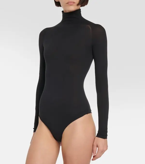 Alaïa Turtleneck Bodysuit - Black