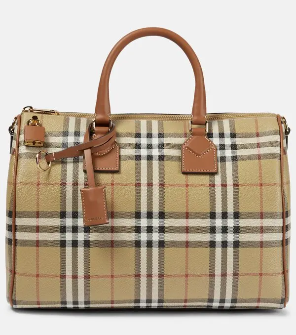 Burberry Check Medium Tote Bag - Multicoloured