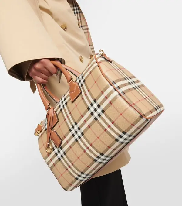 Burberry Check Medium Tote Bag - Multicoloured