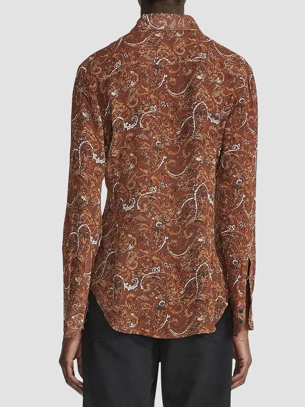 Rag & Bone Antonia Paisley Shirt - Brown Multi
