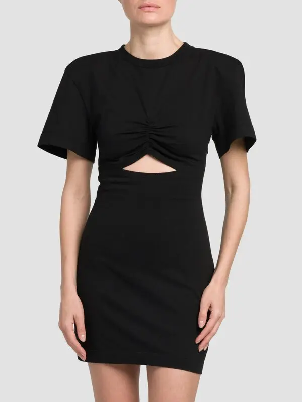 NENSI DOJAKA Cut-out Mini T-shirt Dress