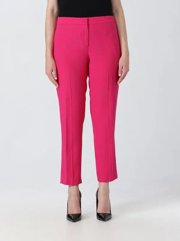 Alexander McQueen Tailored Viscose And Cotton Crepe Pants - Orchid