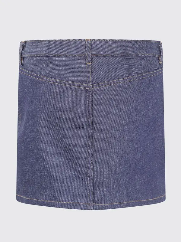 A.p.c. Pencil Mini Skirt - Blue