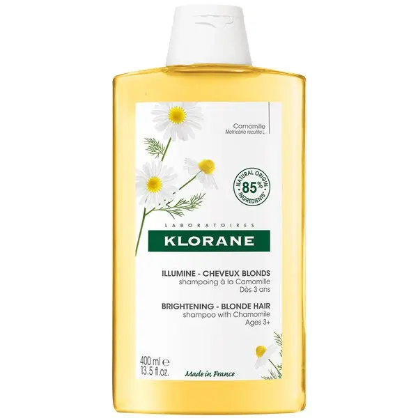 KLORANE Brightening Shampoo With Chamomile For Blonde Hair 400ml - One-color