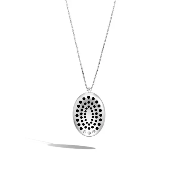 John Hardy Brushed Pendant Necklace