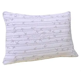 SUPERIOR Memory Foam Solid Pillow With Bamboo C Over, King - One-color