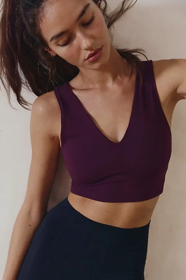 Free People Never Better Crop - Black Cherry