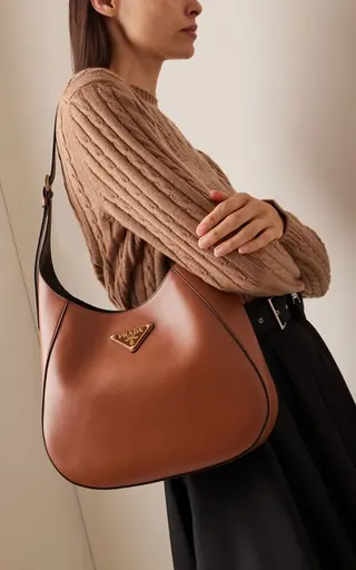 Prada Medium Leather Shoulder Bag